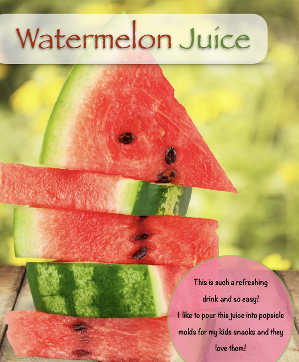 Watermelon Juice or Agua Fresca