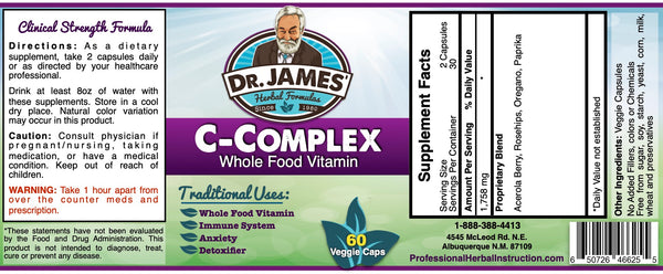 C Complex (Whole Food Vitamin) – Drug Free Help Store