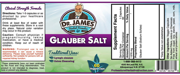 Glauber Salt 60 Caps – Drug Free Help Store