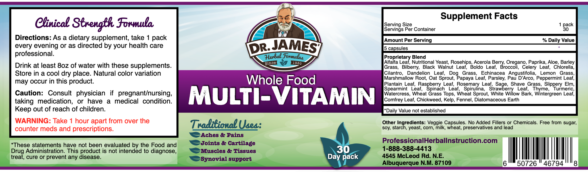 Multivitamin Pack (whole food vitamin)